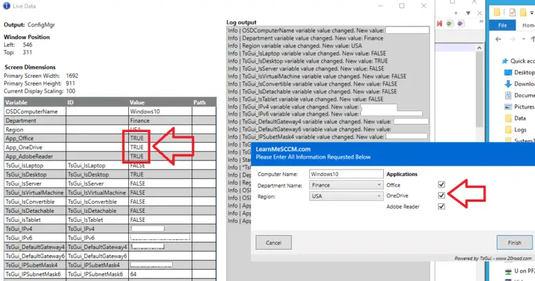 How To Make Custom GUIs For SCCM Task Sequence