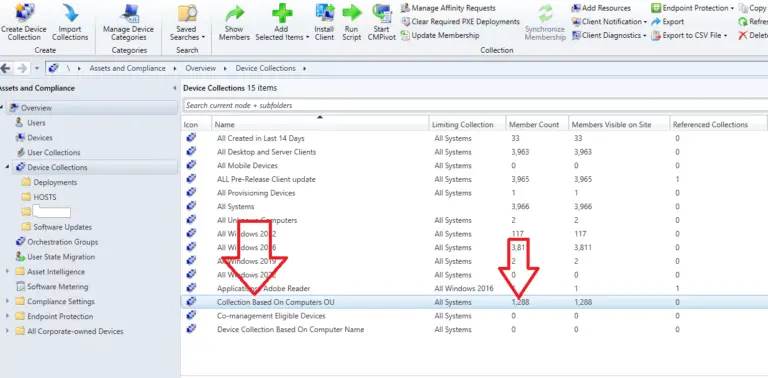 How To Create A Device Collection Based on Active Directory OU
